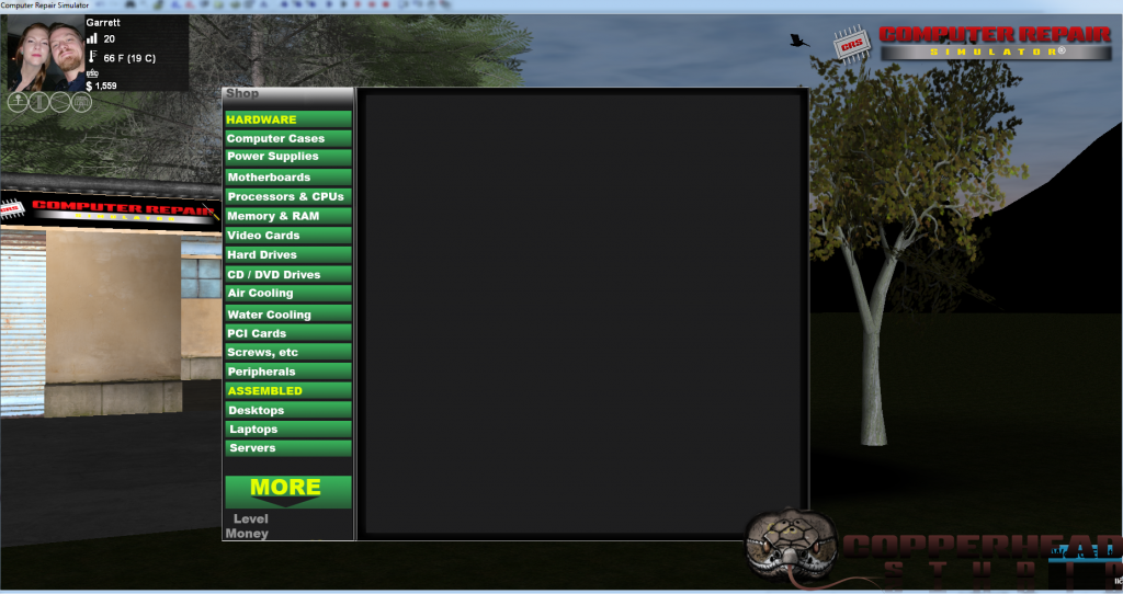 Shop / Inventory / Mods - Computer Repair Simulator
